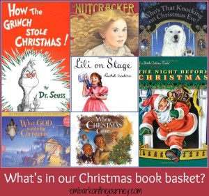 Christmas Book Basket