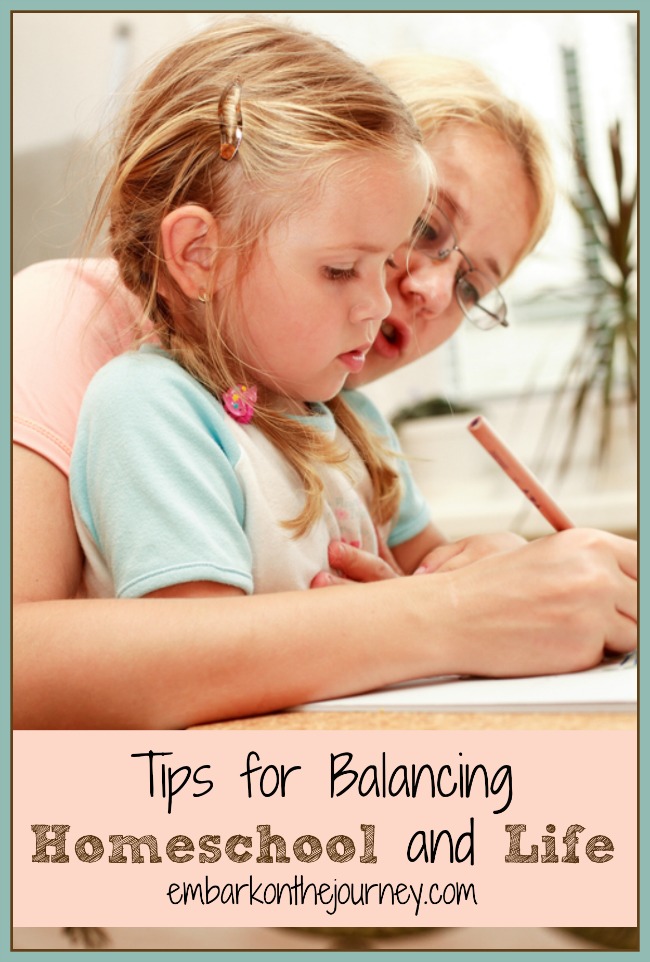Tips for Balancing Life and Homeschool