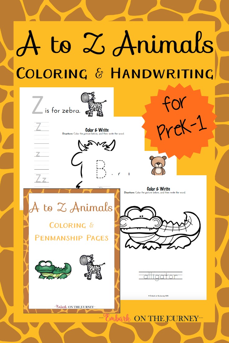 From alligator to zebra, your little ones will love practicing their ...