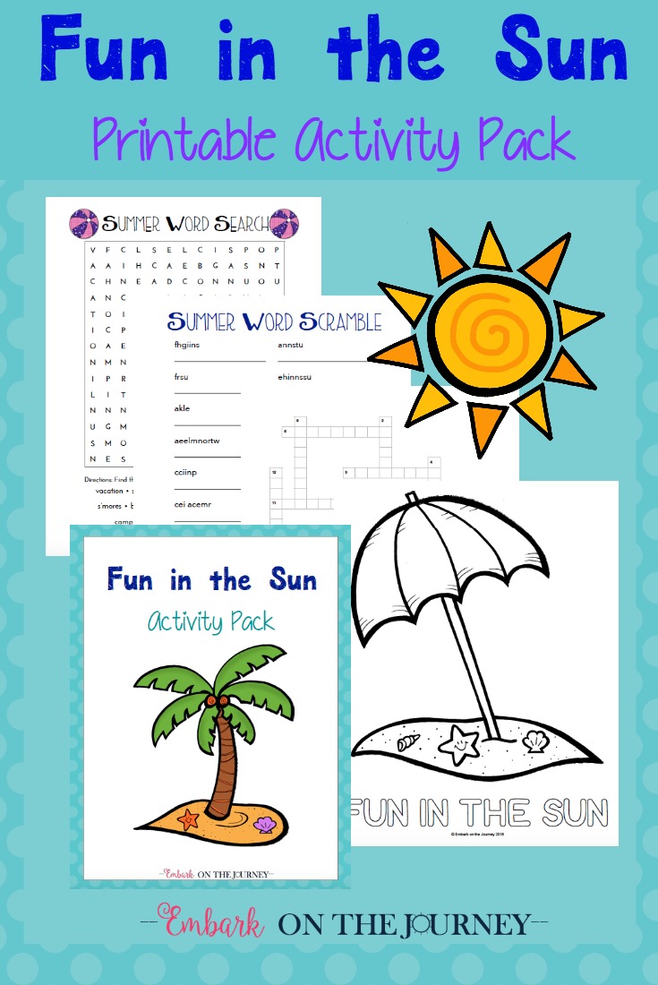 Keep kids occupied this summer with a Fun in the Sun summer-themed ...