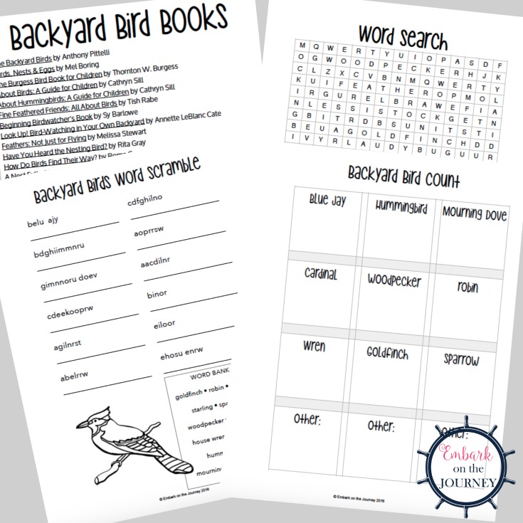 Kids will love studying the birds in their own backyards with this fun ...