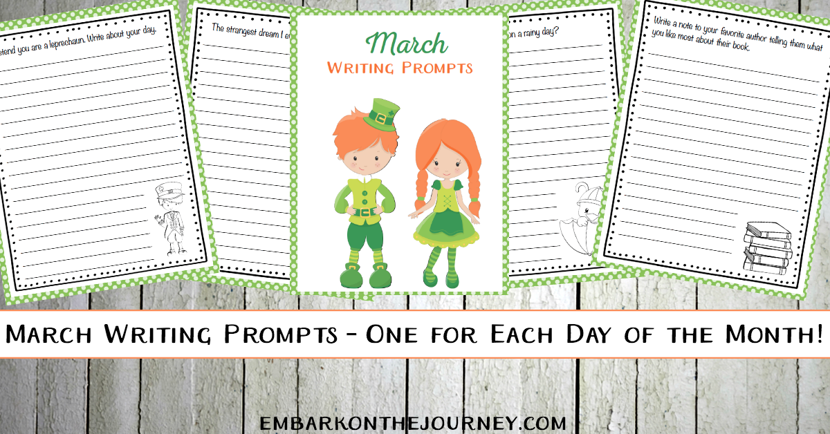 Keep kids writing all month long with March writing prompts – one for ...