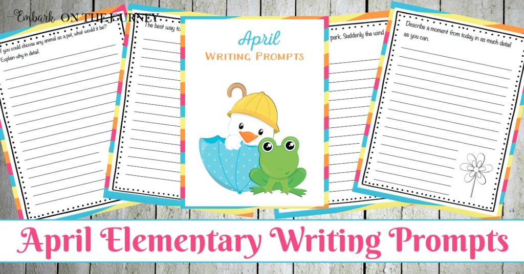 This collection of elementary writing prompts is perfect for April ...