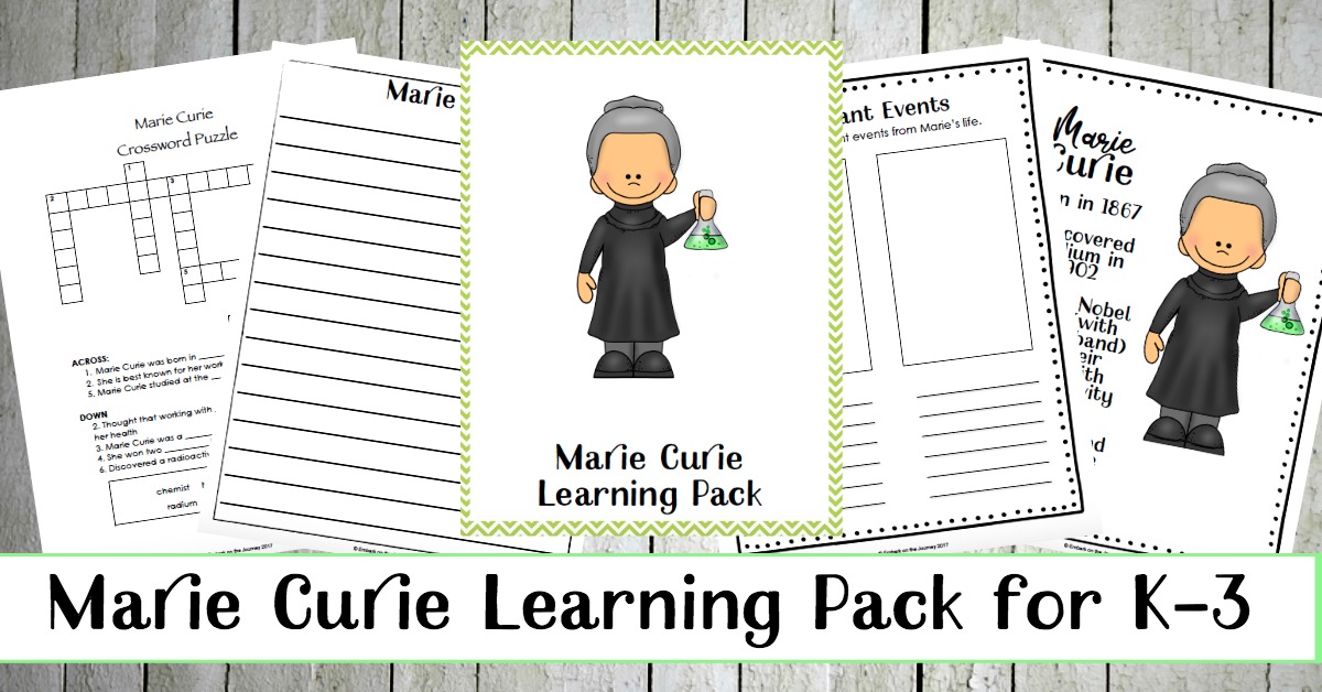 A Marie Curie unit study that is sure to inspire your young learners ...
