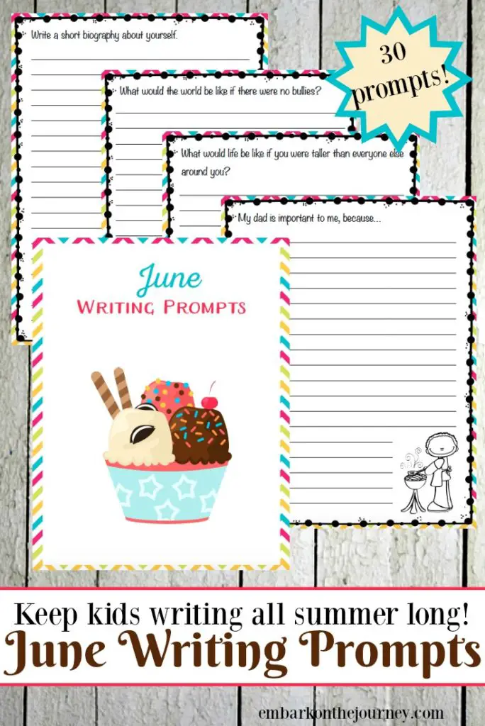 30 elementary writing prompts for June! Kick off your summer and ... 30 elementary writing prompts for June! Kick off your summer and ...