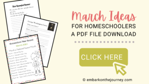 March Homeschool Activities