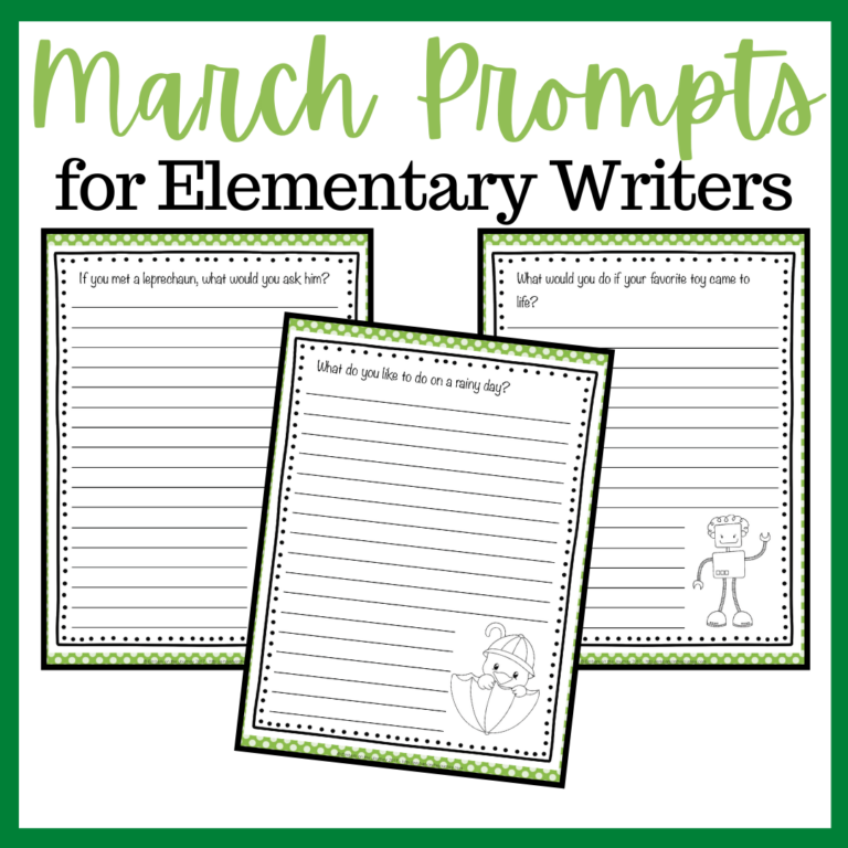 March Writing Prompts