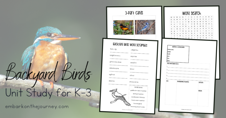 Backyard Birds Unit Study