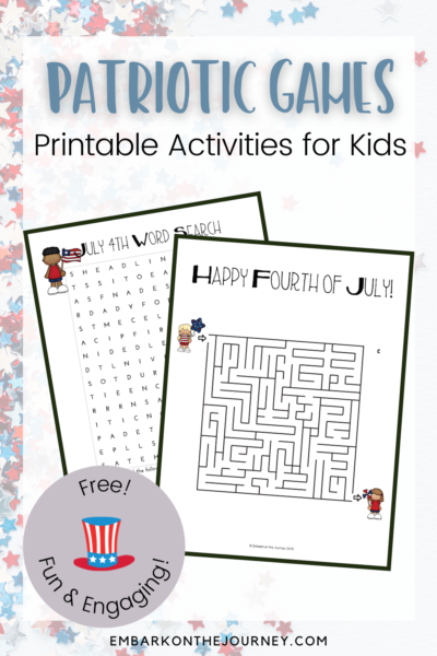 Printable Patriotic Games for Kids
